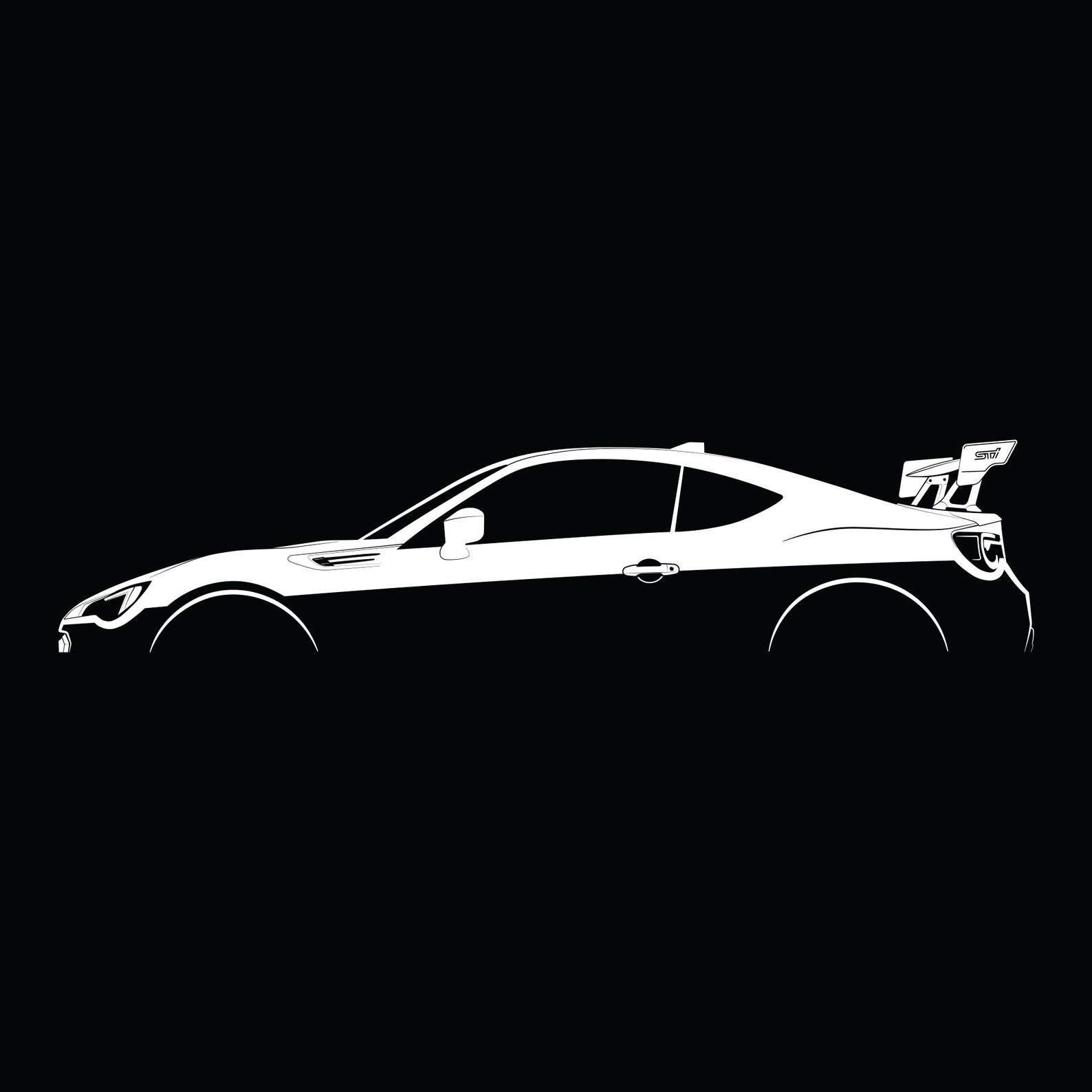 BRZ and BRZ Ts (ZN6) Silhouette Vector File - Etsy