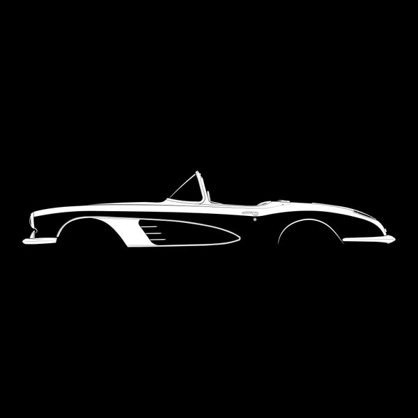 Corvette C1 Vector - Etsy