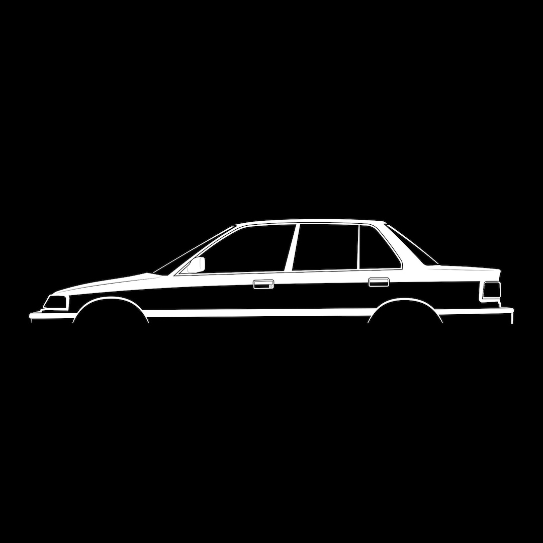 Civic (EF) Silhouette Vector File - Etsy