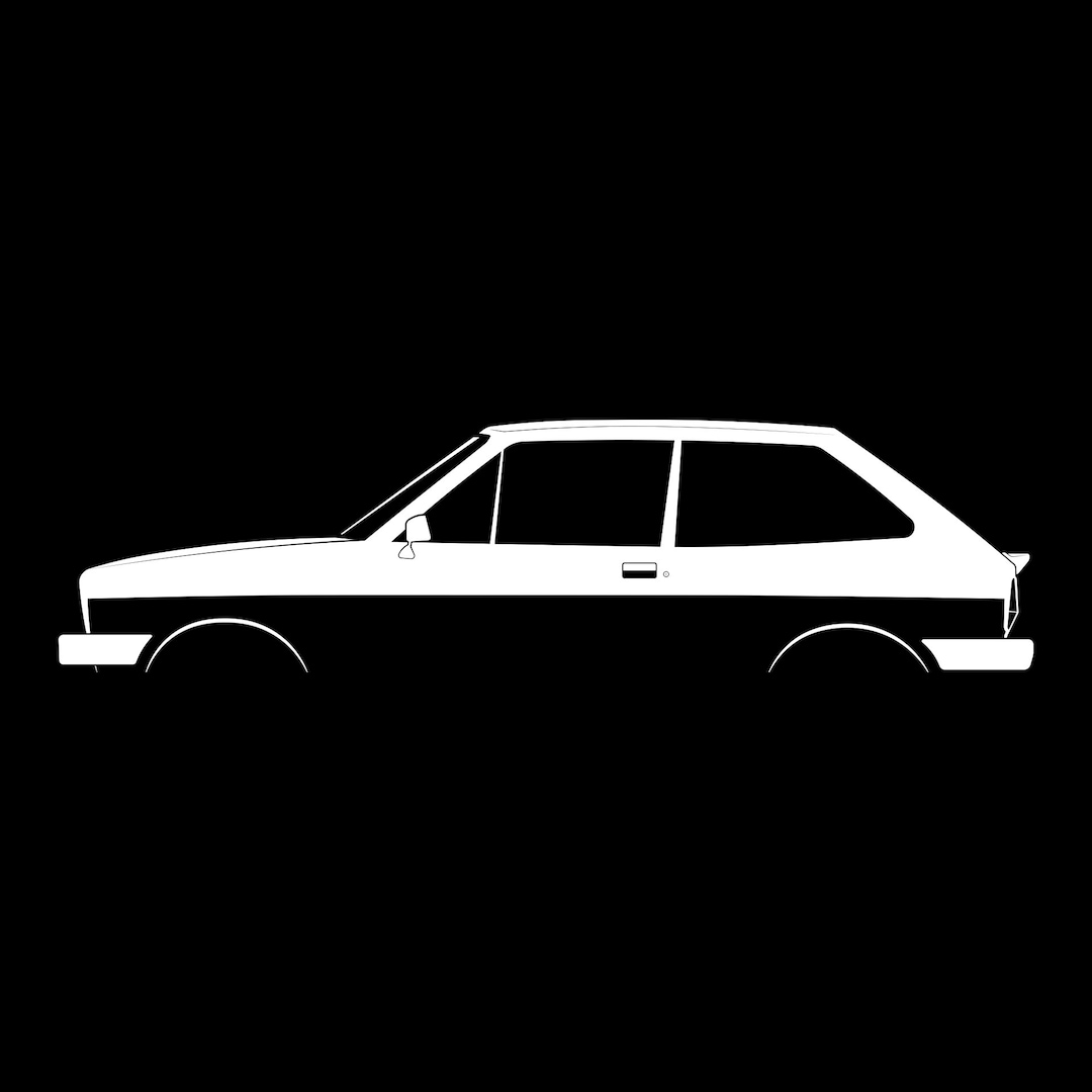 Fiesta XR2 Mk I Silhouette Vector File - Etsy