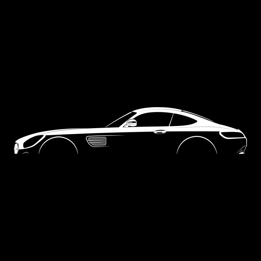 Mercedes-amg GT S C190/R190 Silhouette Vector File - Etsy Australia