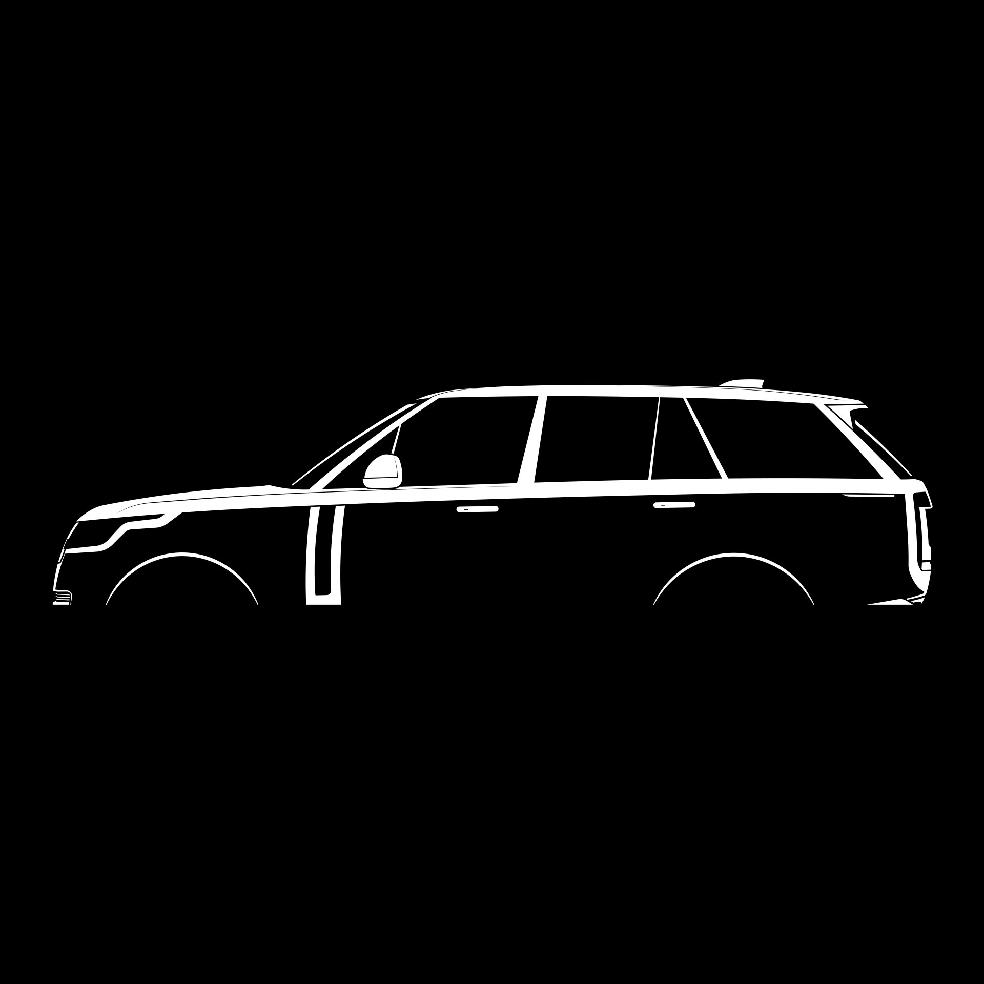 Range Rover 2022 Silhouette Vector File - Etsy.de