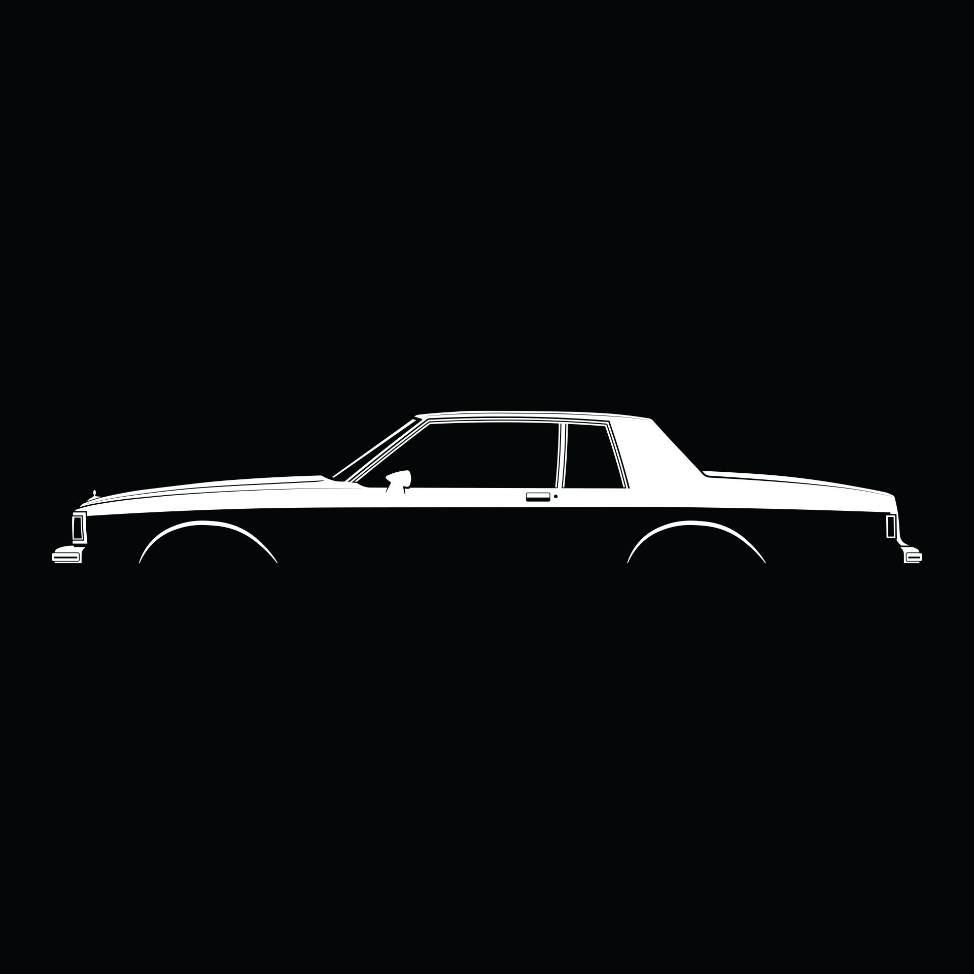 Caprice Sedan and Coupe (1981) Silhouette Vector File - Etsy