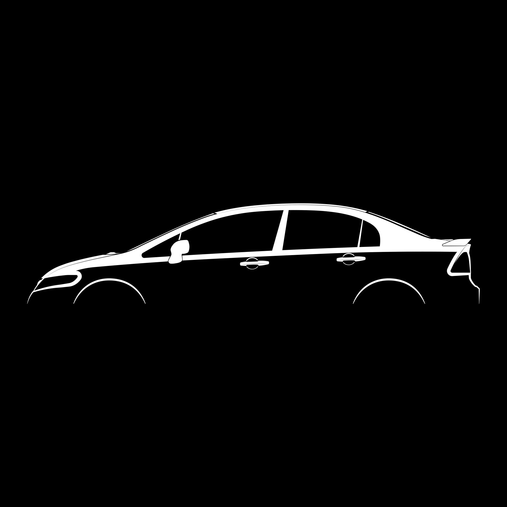 Civic (FA/FD/FG) Silhouette Vector File - Etsy