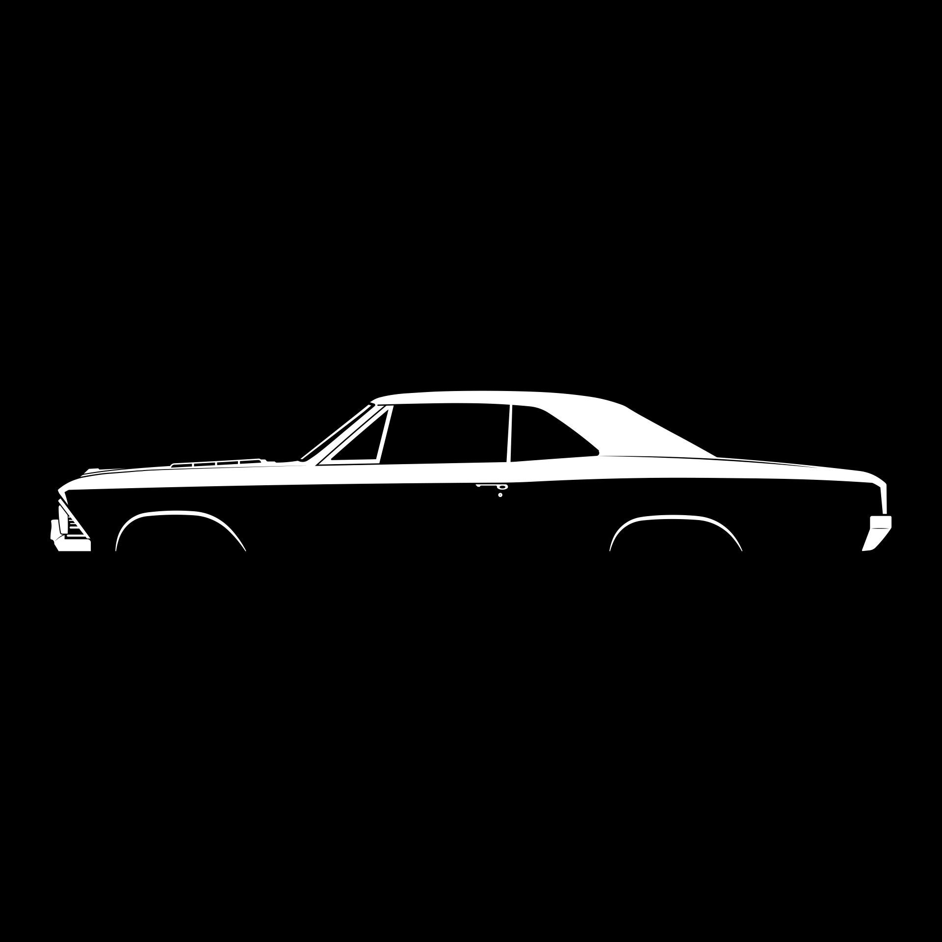 Chevelle SS (1966) Silhouette Vector File - Etsy