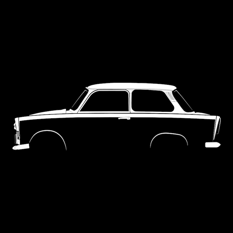 Trabant 601 Silhouette Vector File - Etsy.de
