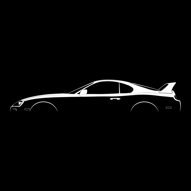 Supra (A80) Silhouette Vector File - Etsy