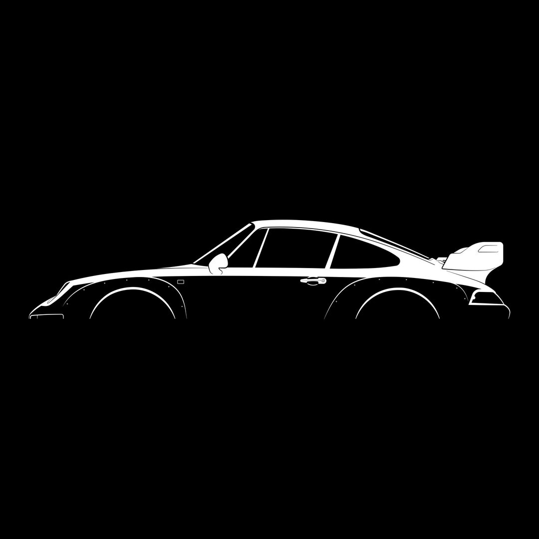 911 GT2 993 Silhouette Vector File - Etsy
