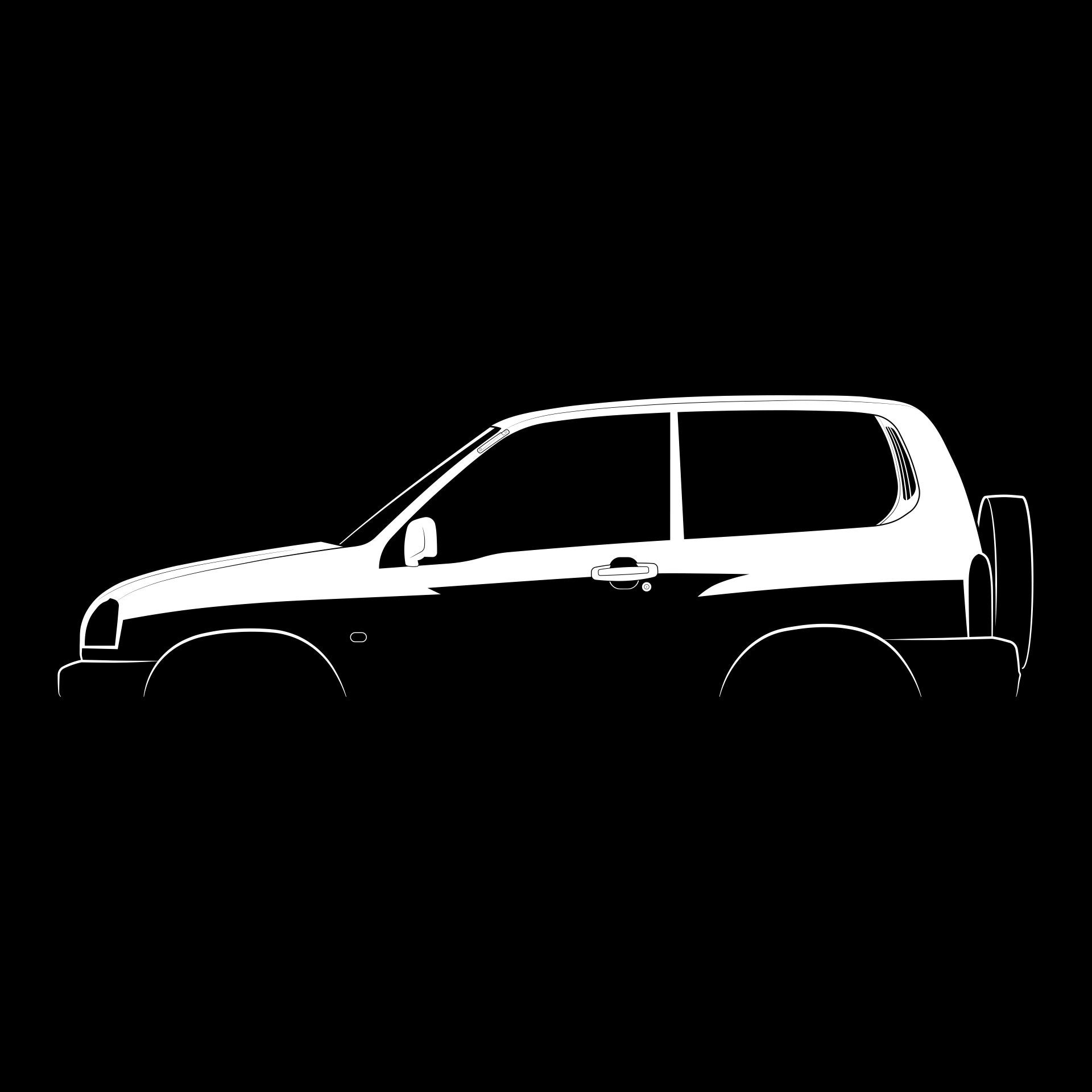 Grand Vitara (1998) Silhouette Vector File - Etsy
