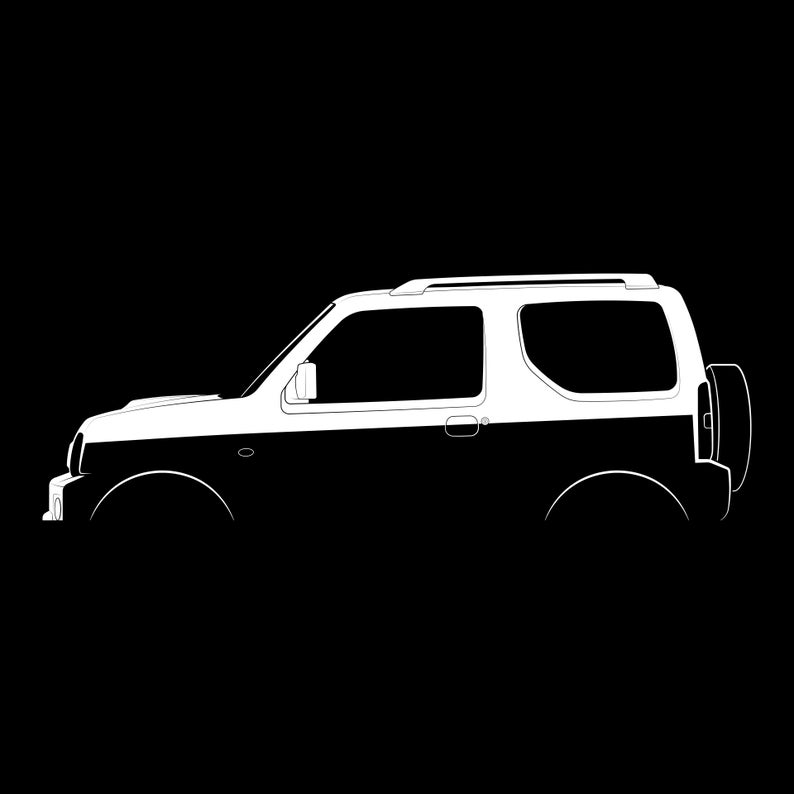 Jimny (2012) Silhouette Vector File - Etsy