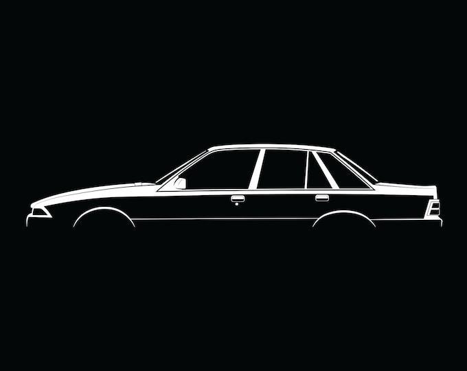 Holden VL Commodore SS Group A Walkinshaw A3 Print off Original Pencil ...