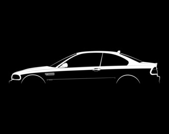 BMW E46 M3 DXF Svg Vector File for Laser Cut, Print, Vinyl, Drawing. - Etsy