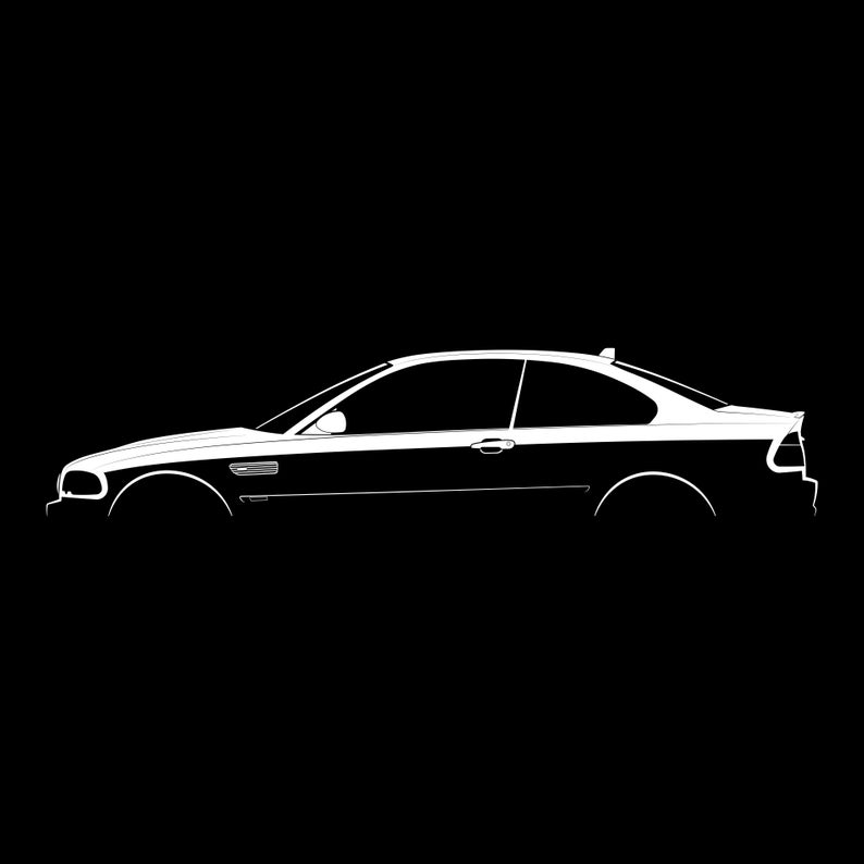 M3 E46 Silhouette Vector File - Etsy Canada
