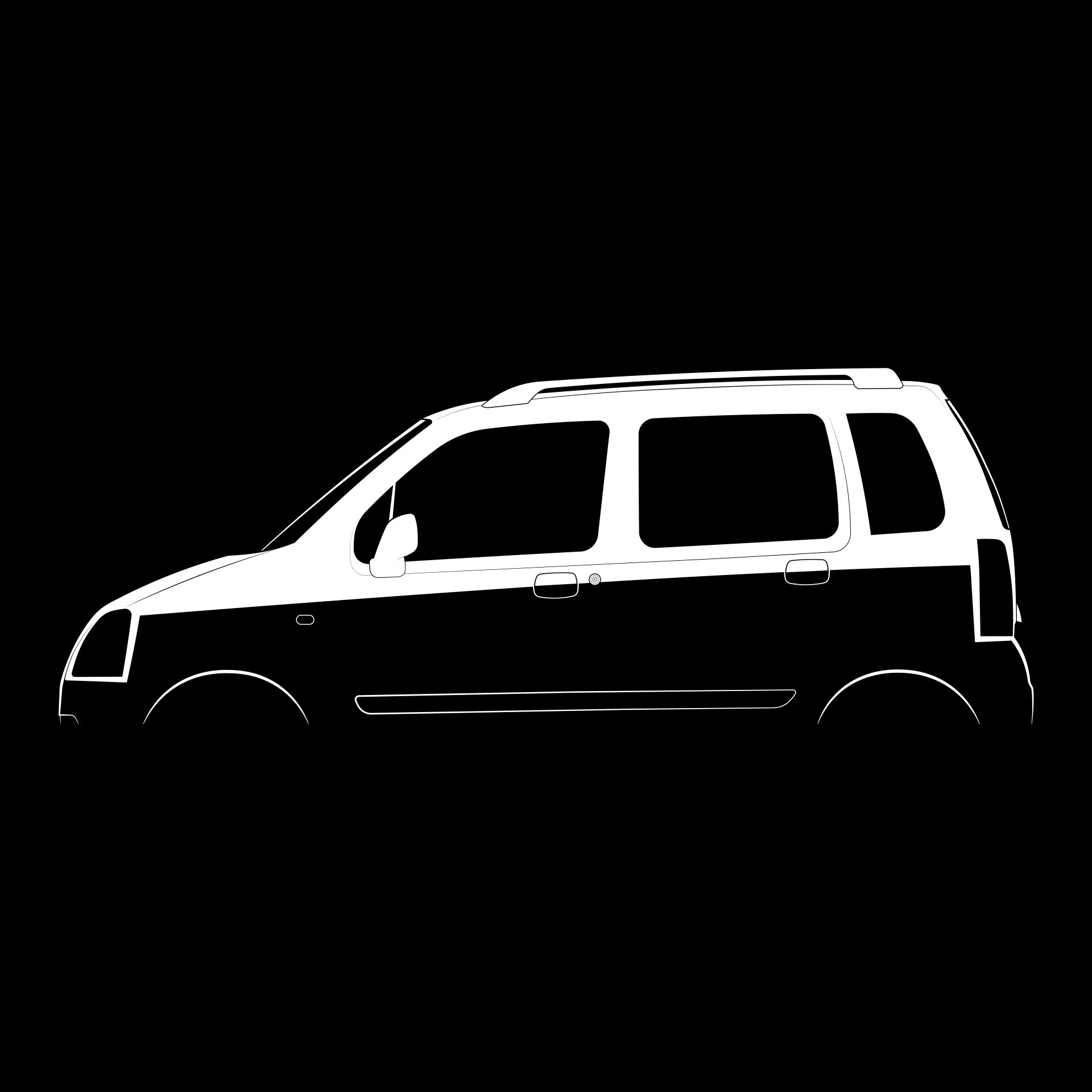 Wagon R+ (2000) Silhouette Vector File - Etsy