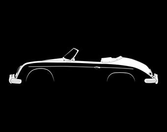 Porsche 356 Vector - Etsy
