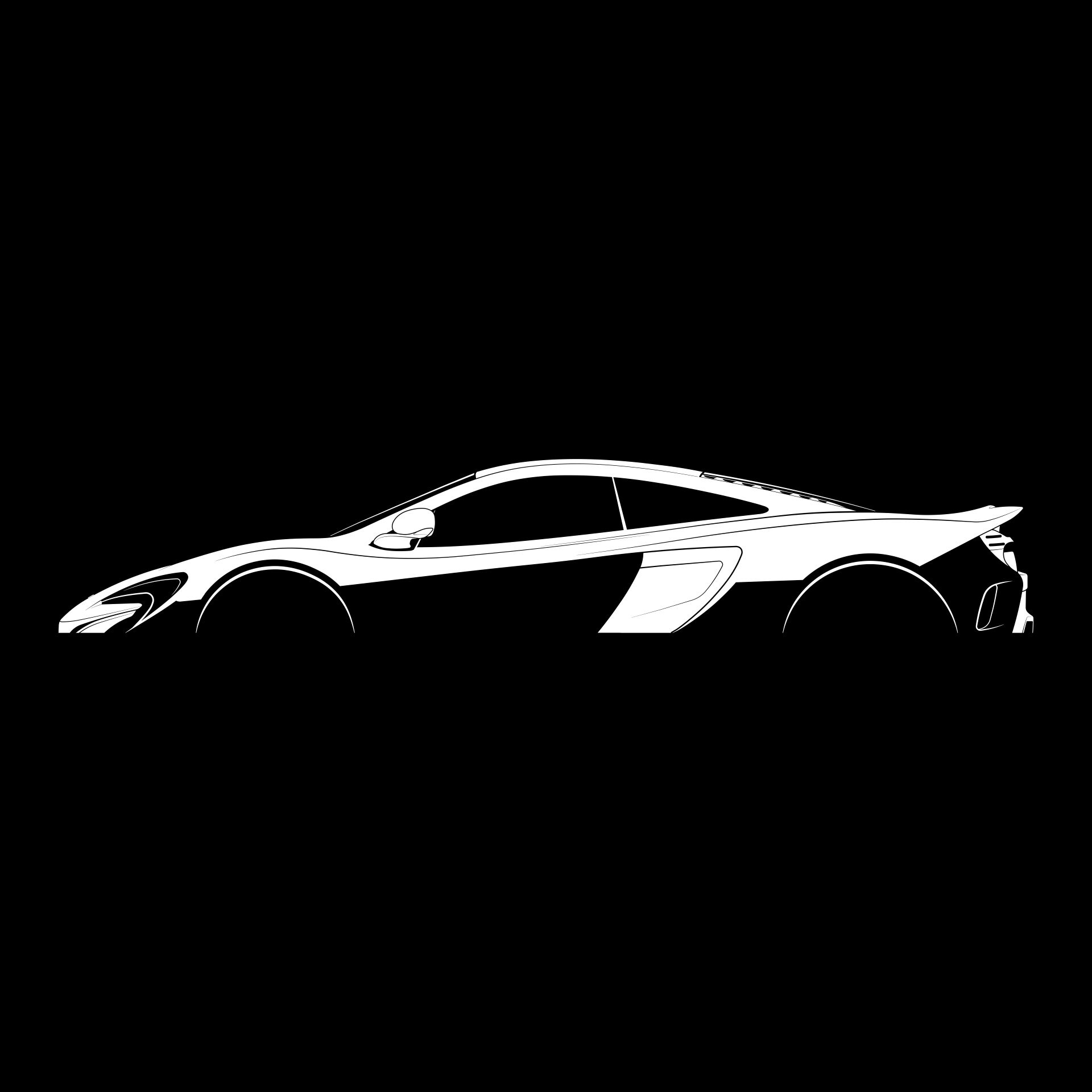 675LT Silhouette Vector File - Etsy