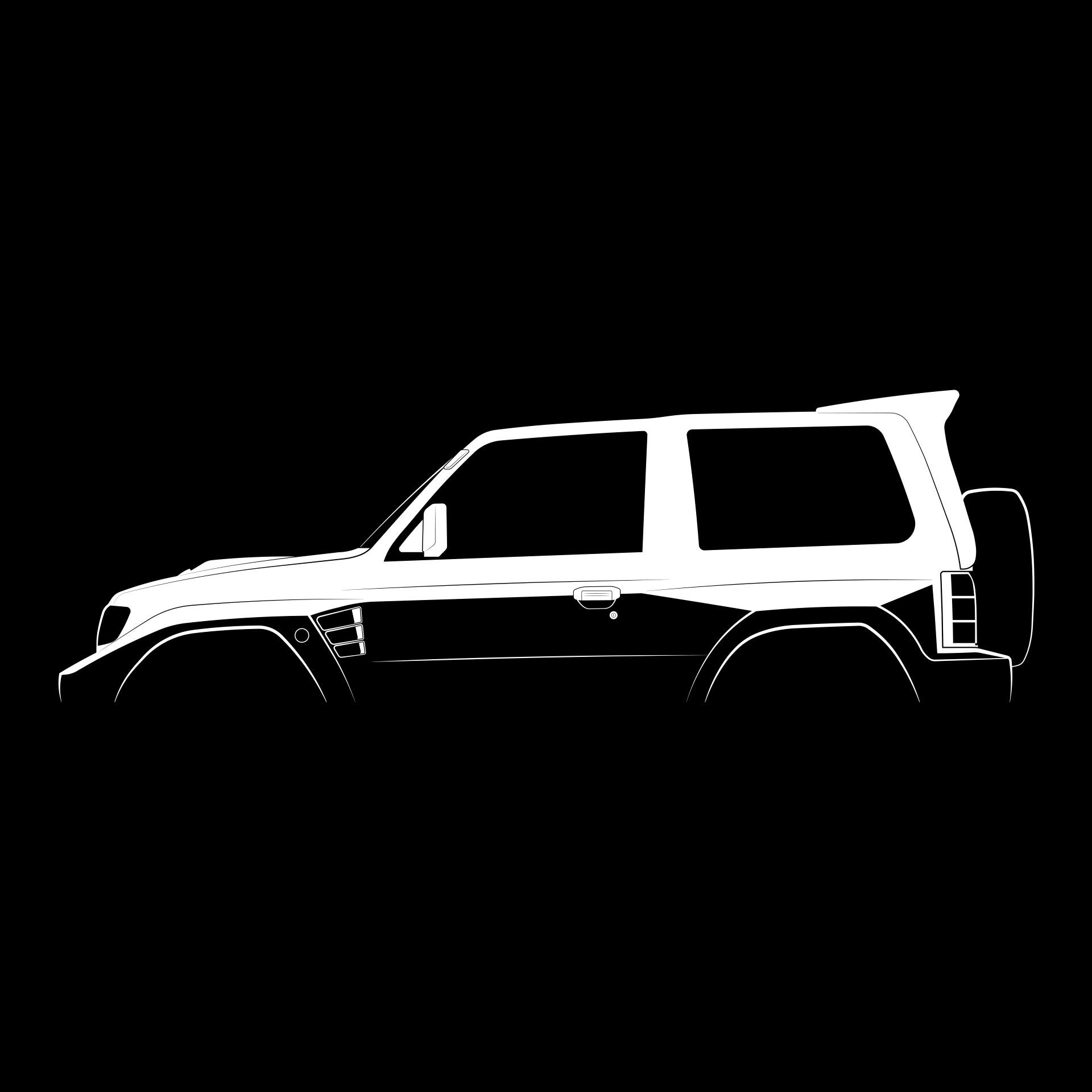 Pajero Evolution Silhouette Vector File - Etsy