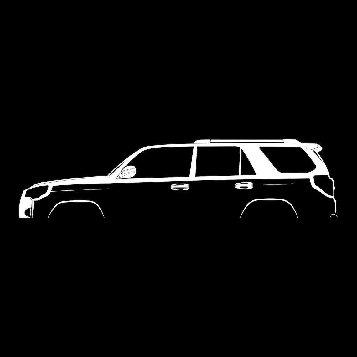 4runner (N280) Silhouette Vector File - Etsy
