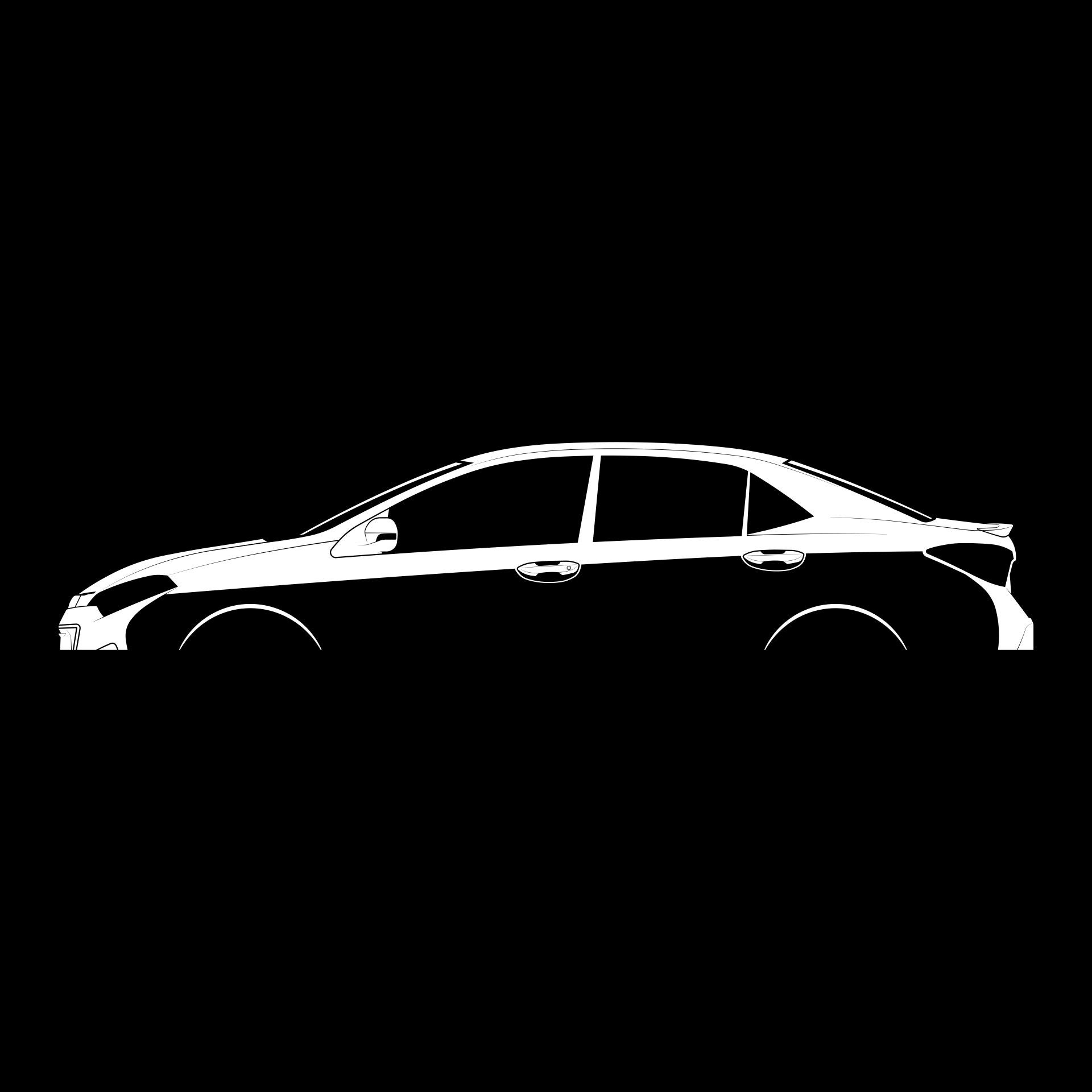 Corolla S (E170) Silhouette Vector File - Etsy