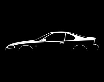 Honda Prelude Outline - Etsy