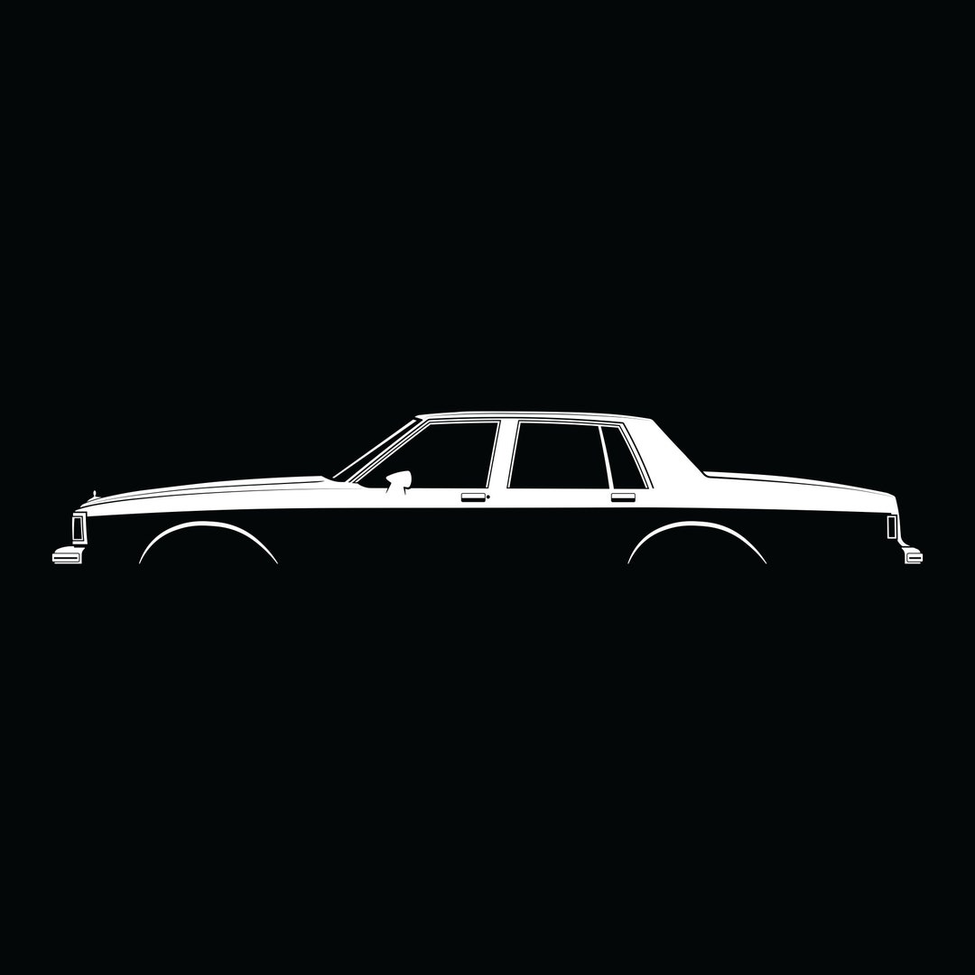 Caprice Sedan and Coupe (1981) Silhouette Vector File - Etsy