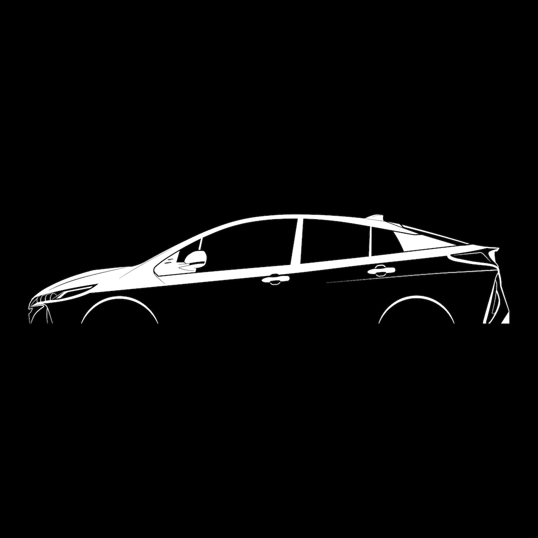 Prius Prime (2016) Silhouette Vector File - Etsy