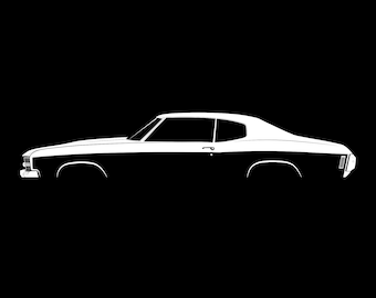 Chevrolet Chevelle SS 1970 Angled View Vector Cut File - Etsy