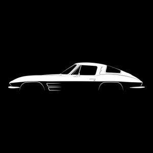Corvette (C2) Silhouette Vector File - Etsy Canada
