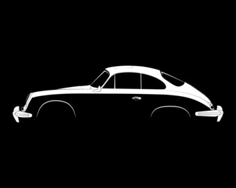 Porsche 356 Vector - Etsy