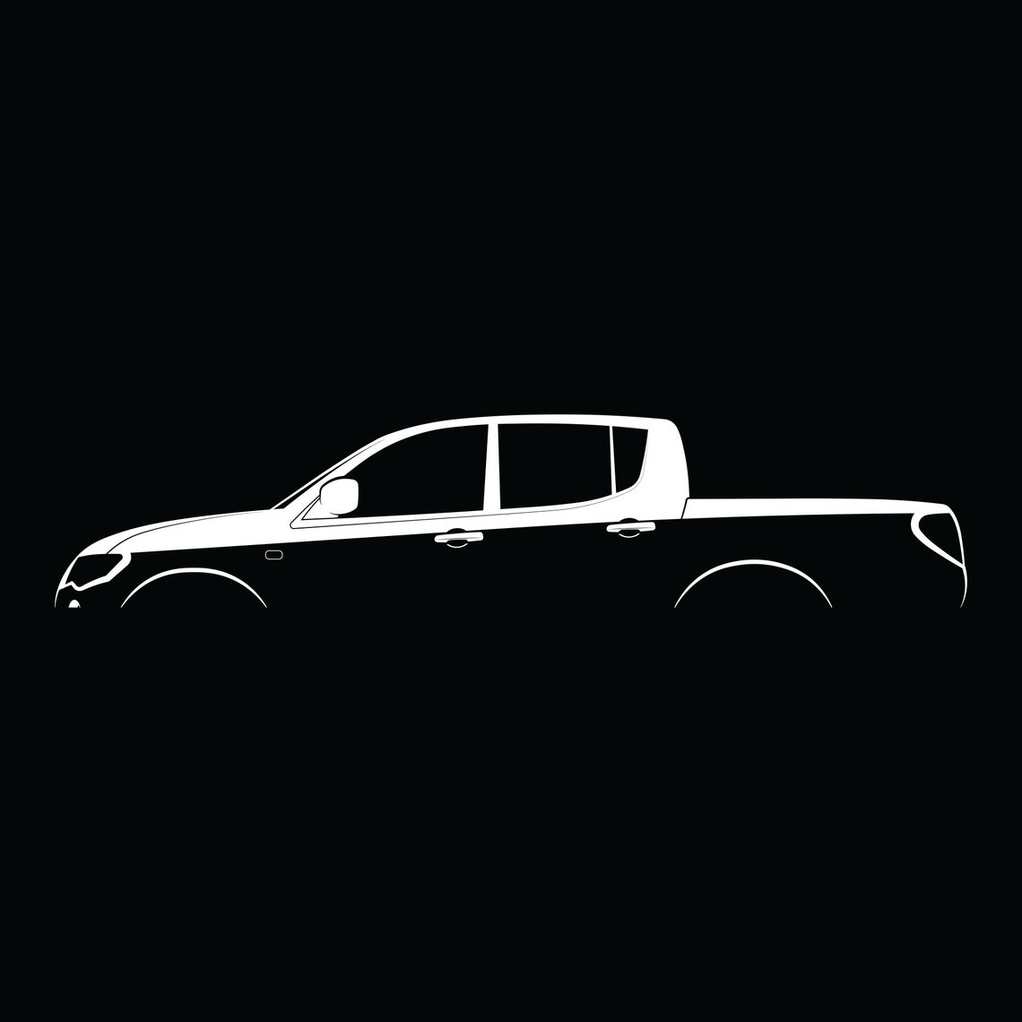 L200 (2006) Silhouette Vector File - Etsy