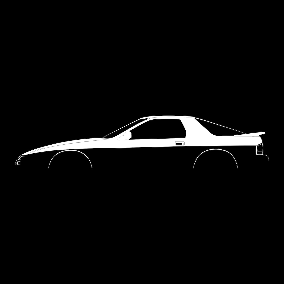RX-7 FC Silhouette Vector File - Etsy