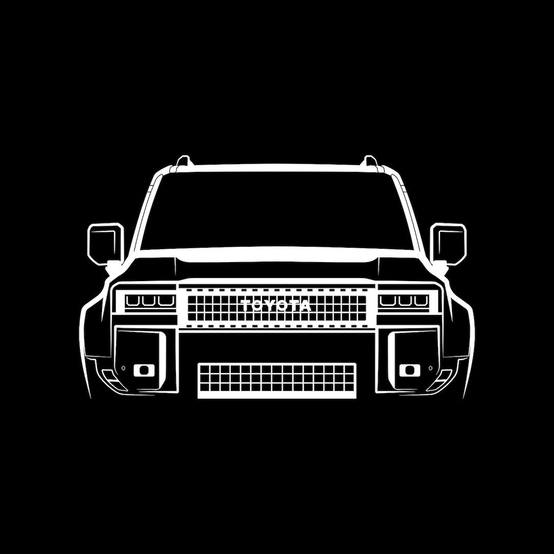 Land Cruiser Prado (LC250) Front and Rear Vector File - Etsy