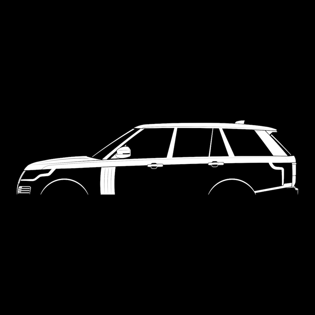 Range Rover (2012) Silhouette Vector File - Etsy