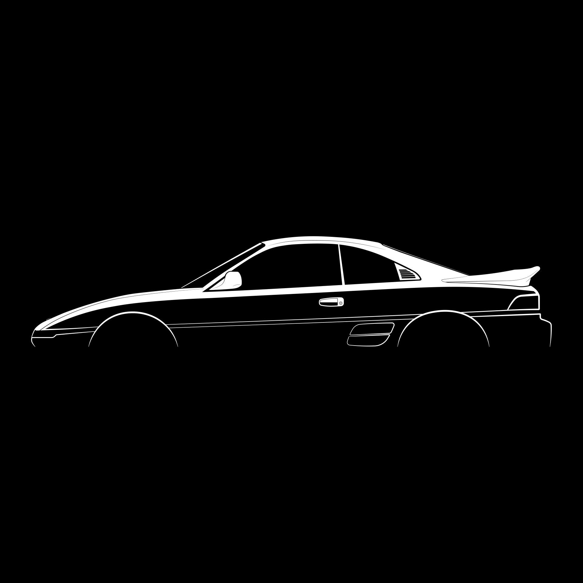 MR2 (W20) Silhouette Vector File - Etsy