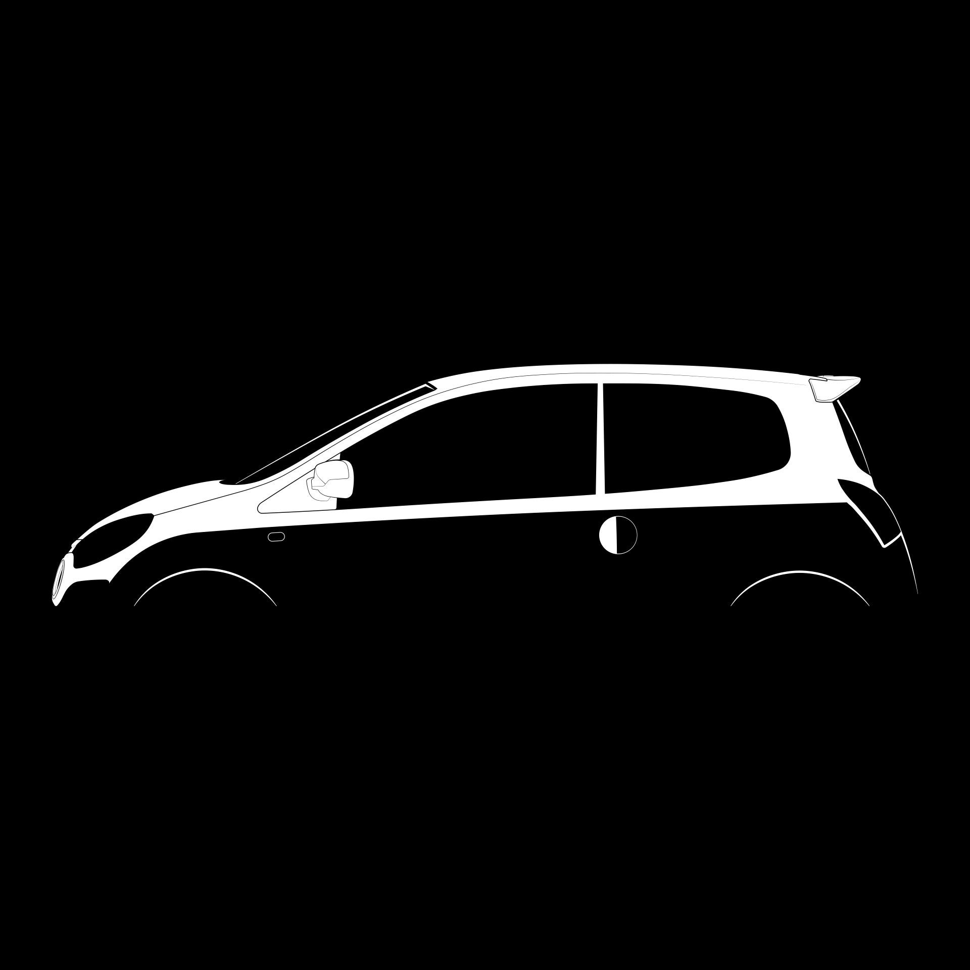 Twingo RS 133 Silhouette Vector File - Etsy Canada
