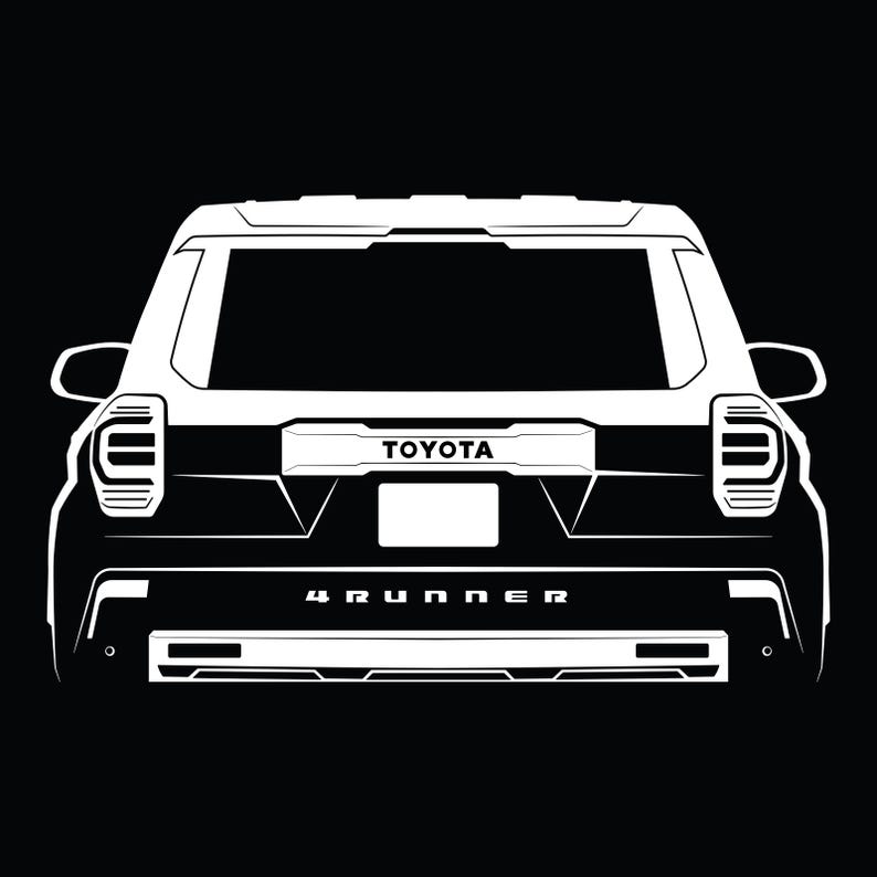4runner (N500) Front and Rear Vector File - Etsy
