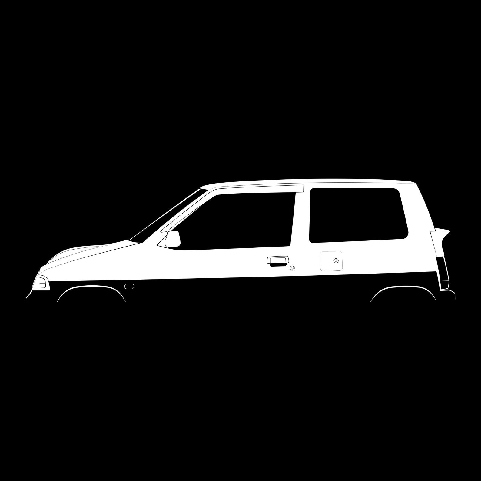 Alto Works RS R Silhouette Vector File - Etsy