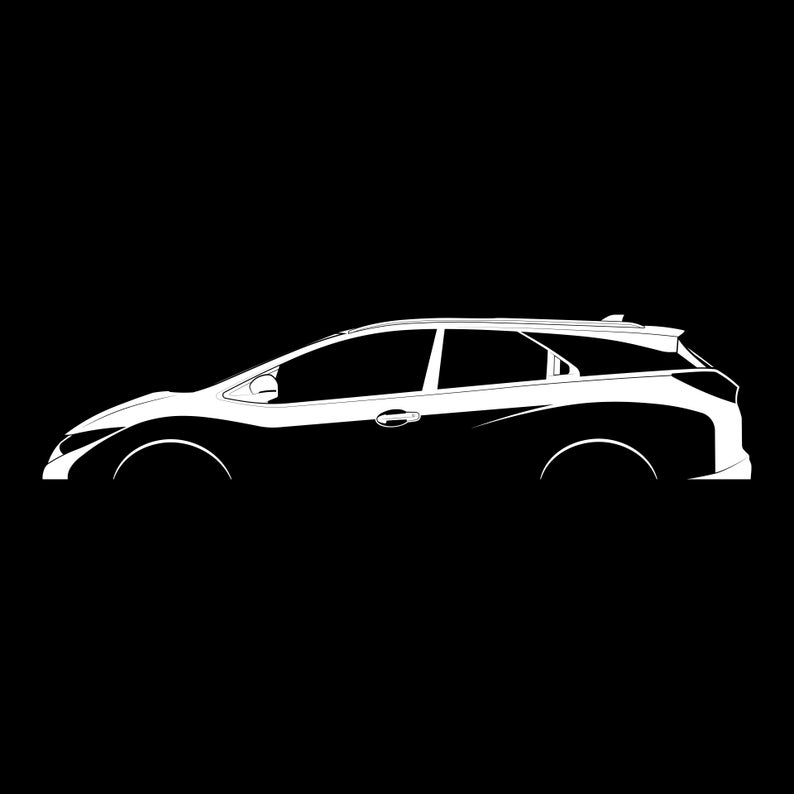 Civic (FK) Silhouette Vector File - Etsy