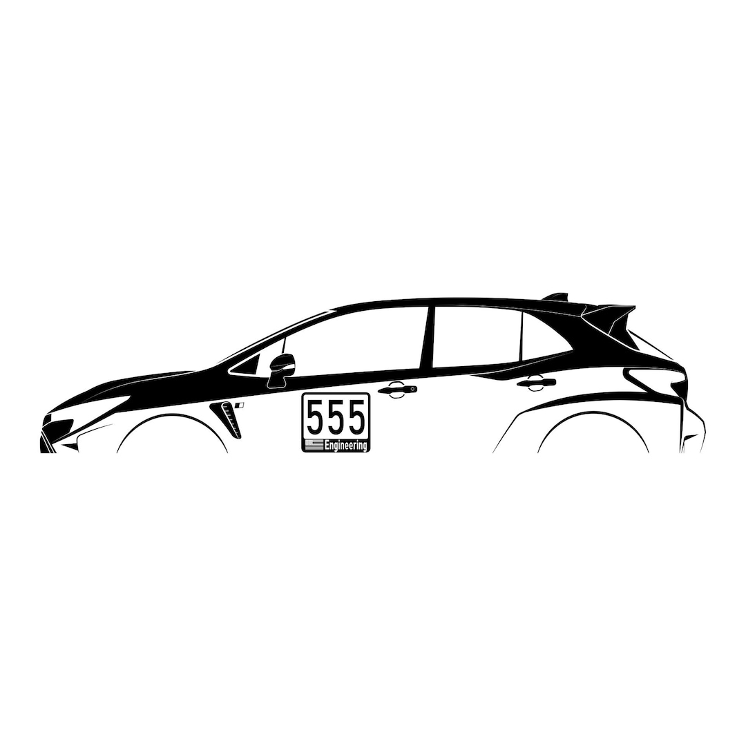 GR Corolla (E210) Silhouette Vector File - Etsy UK