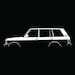 Range Rover (1986) and LWB (1992) Silhouette Vector File - Etsy