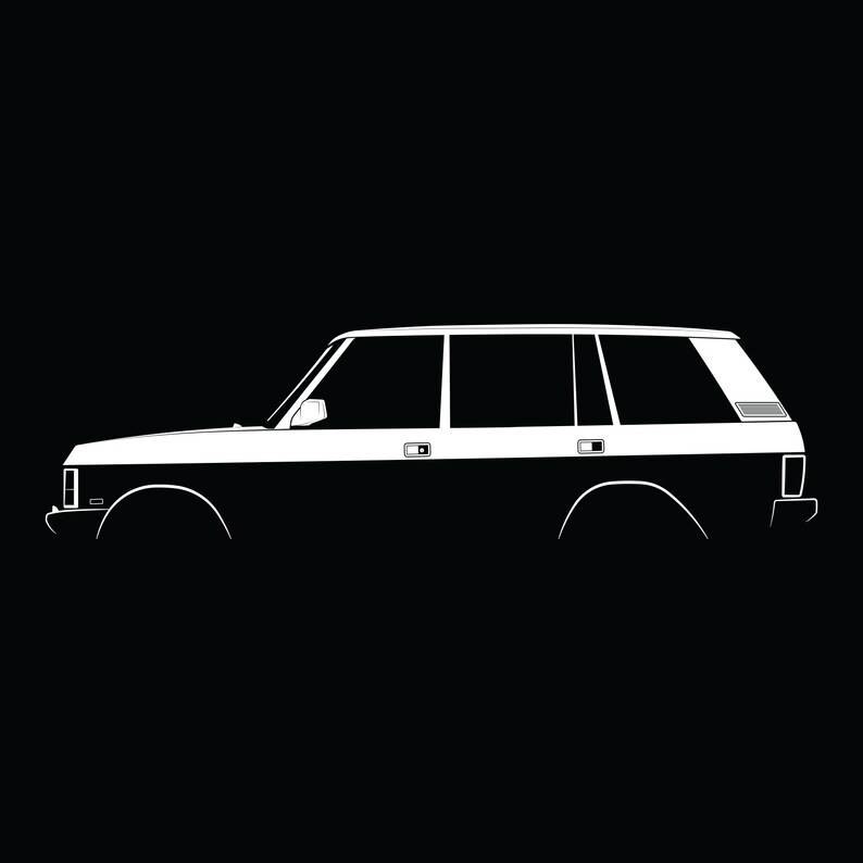 Range Rover (1986) and LWB (1992) Silhouette Vector File - Etsy