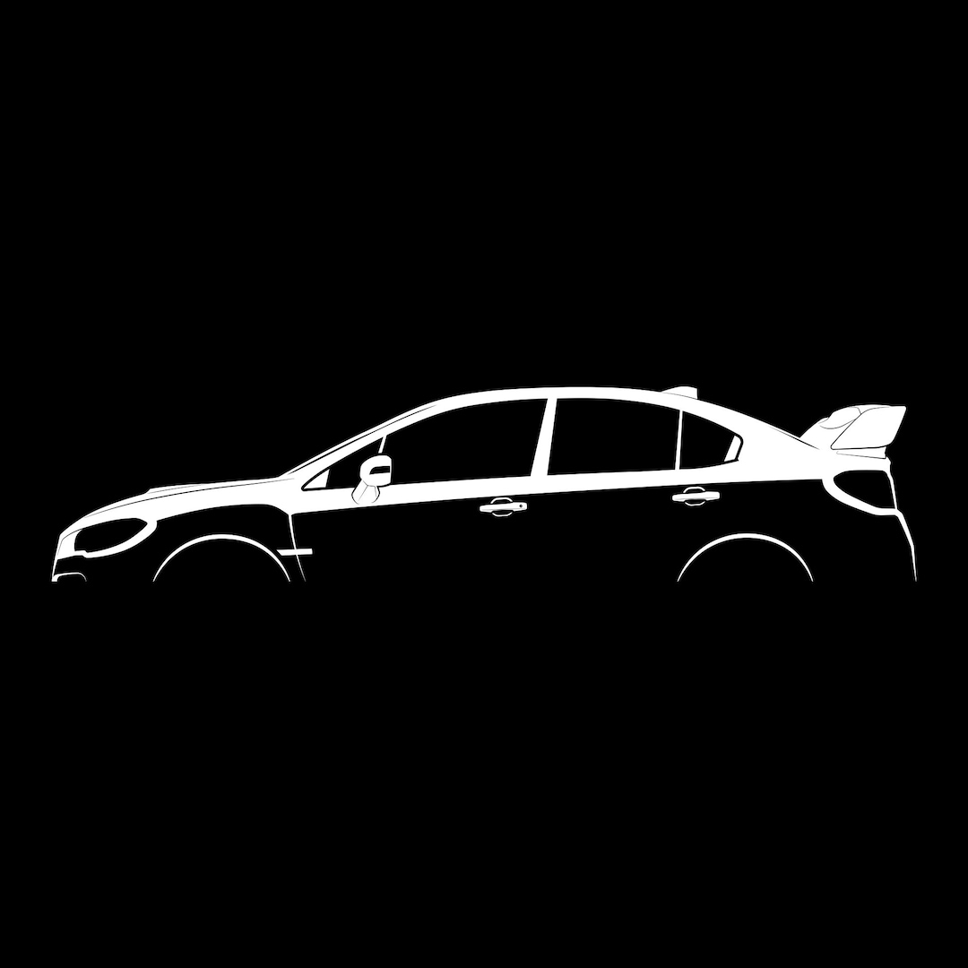 WRX STI (VA) Silhouette Vector File - Etsy