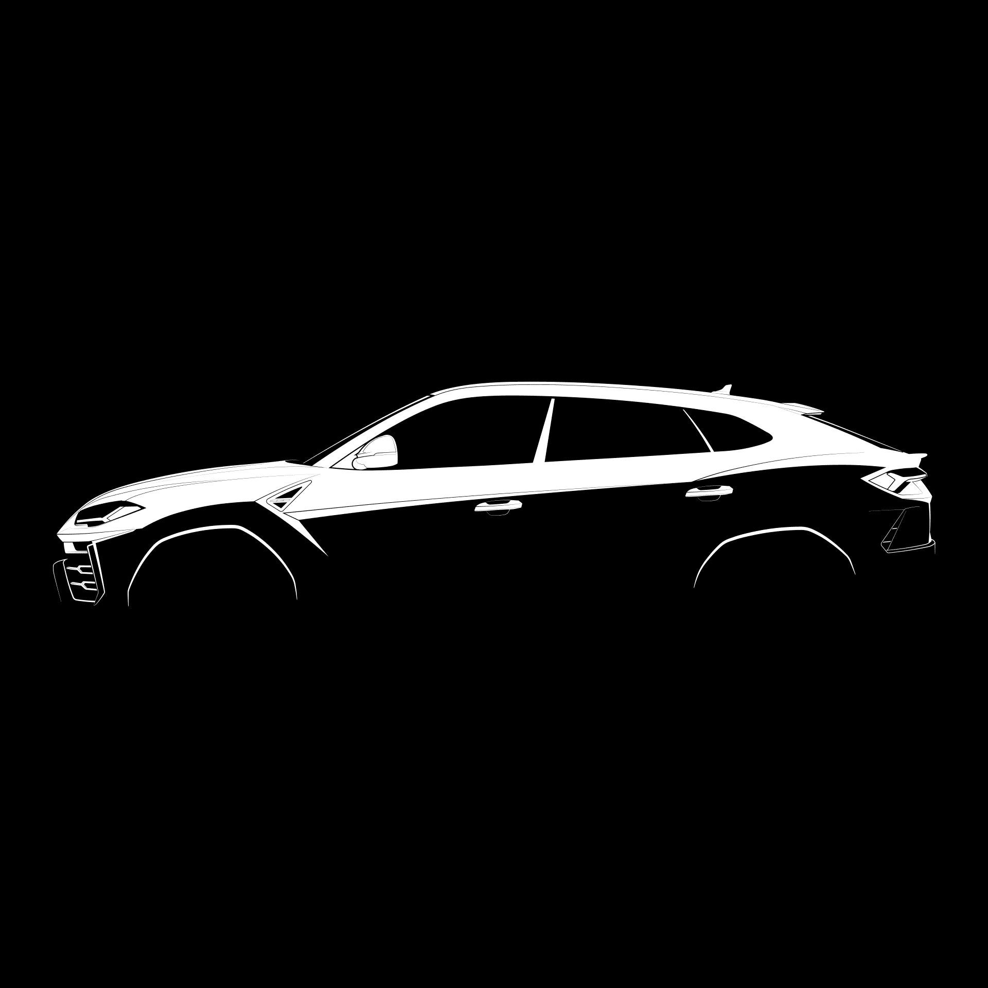 Urus Silhouette Vector File - Etsy