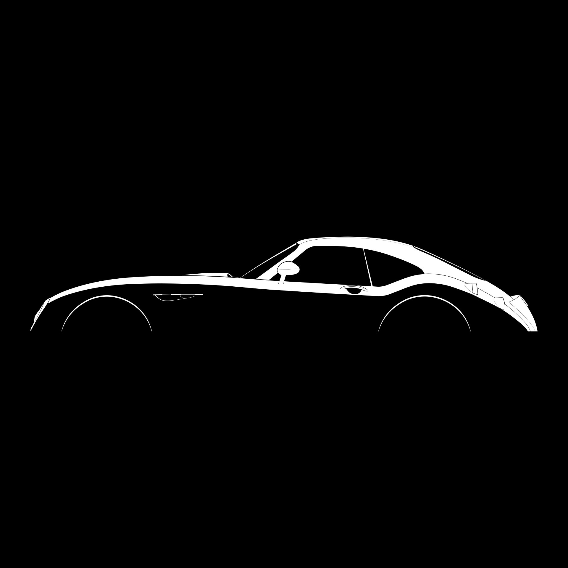 Wiesmann GT MF4 Silhouette Vector File - Etsy