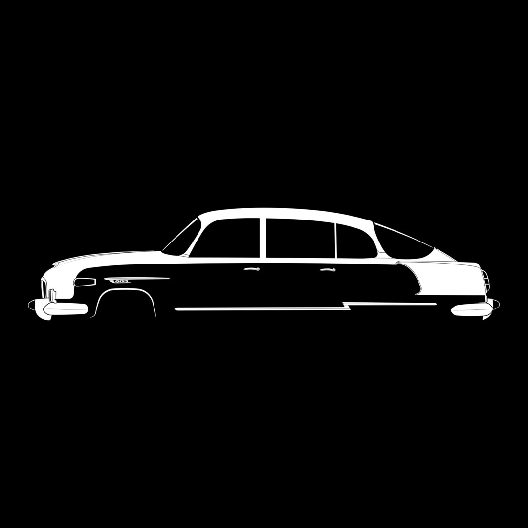 Tatra 603 Silhouette Vector File - Etsy