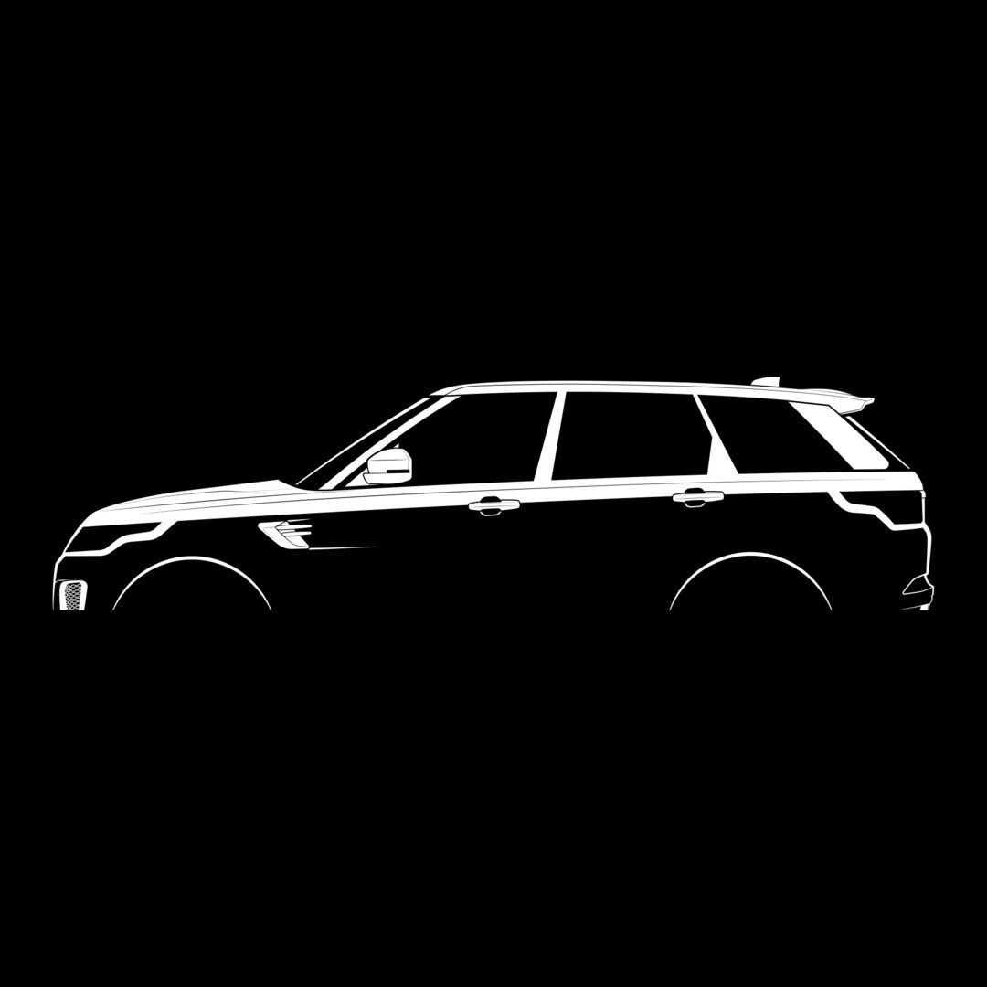 Range Rover Sport (2013) Silhouette Vector File - Etsy