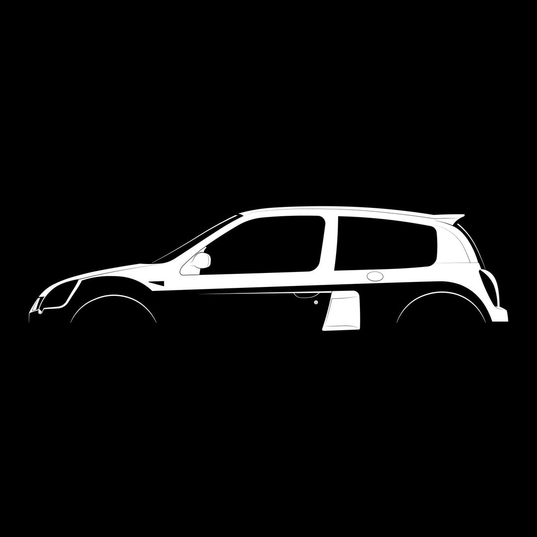 Clio V6 Silhouette Vector File - Etsy