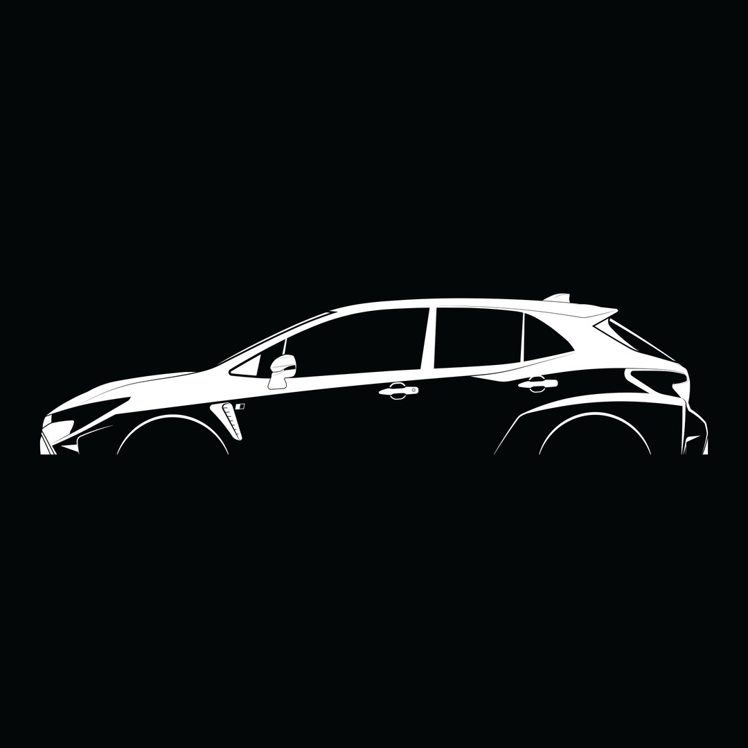 GR Corolla E210 Silhouette Vector File - Etsy
