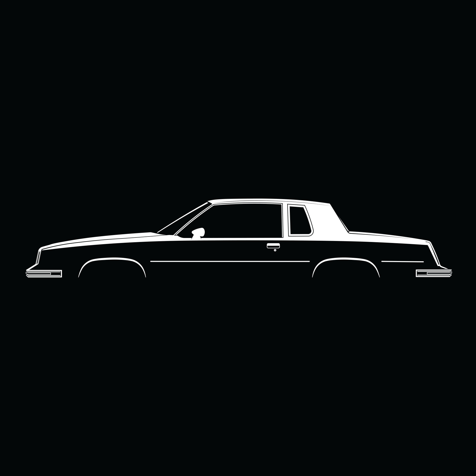 Oldsmobile Cutlass Supreme and Hurst/olds (1983) Silhouette Vector File ...