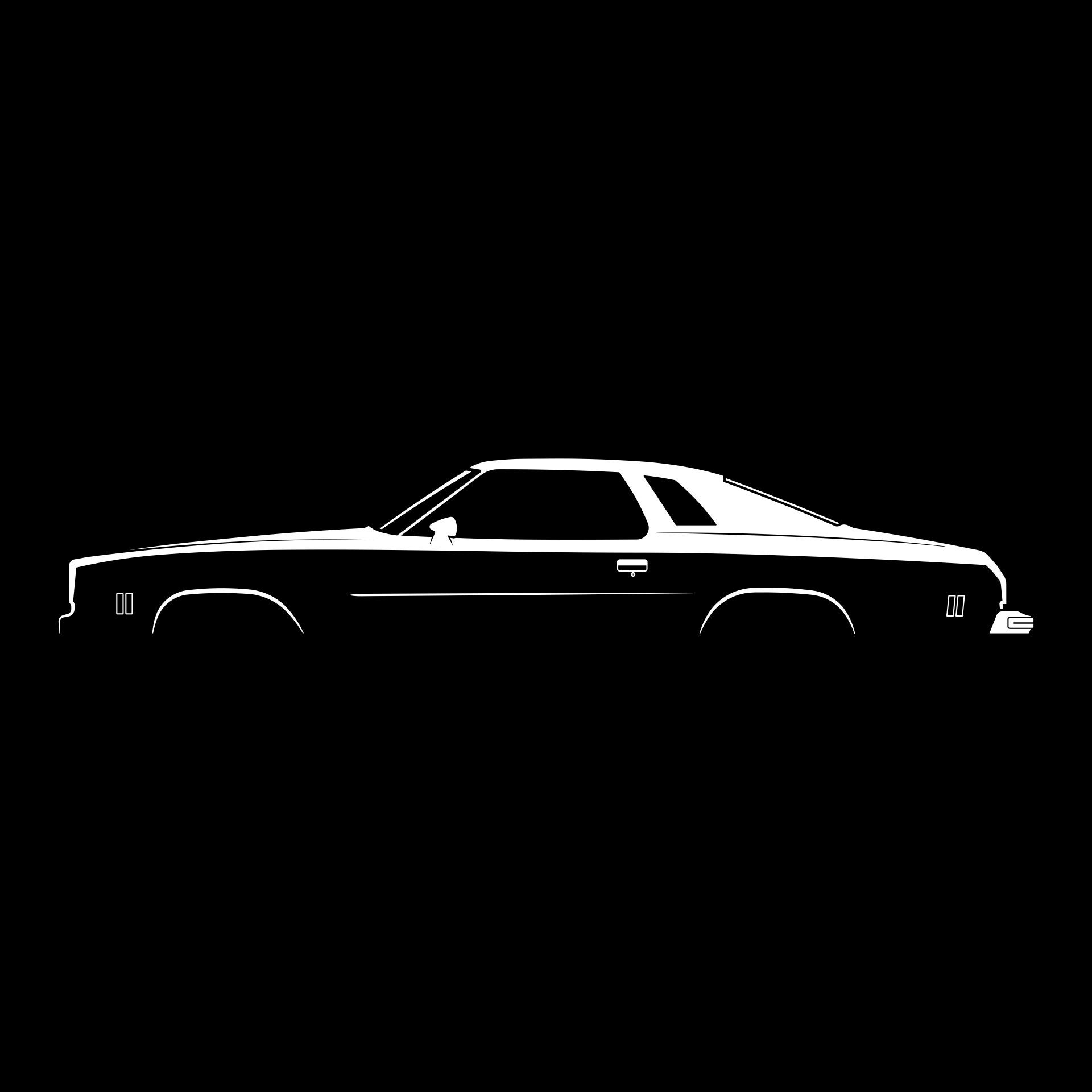 Chevelle Laguna Type S3 Silhouette Vector File - Etsy